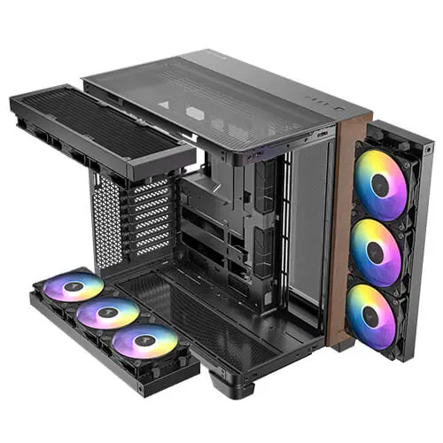 Antec C8 Curve Wood Elite Constellation Series With ARGB E-ATX Desktop ...